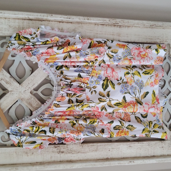 Derek Heart | Tops | 85 Floral Print Crepe Peasant Top | Poshmark